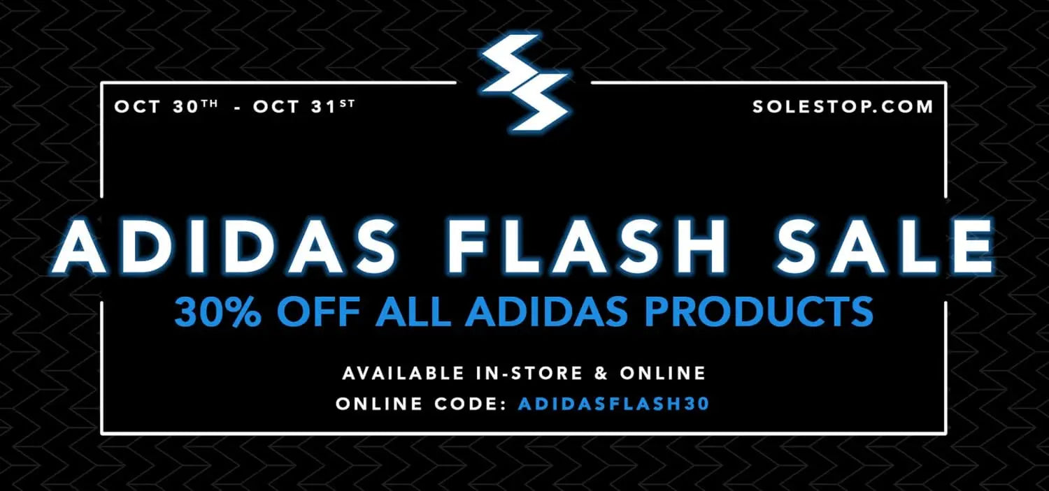 adidas Flash Sale! 30% off ALL adidas products – Solestop.com